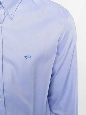Paul & Shark Embroidered-logo Shirt - Blue