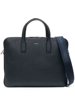 BOSS Leather Laptop Bag