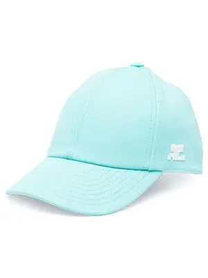 COURREGES Logo-patch Baseball Cap - Blue