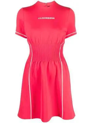 J. Lindeberg Krystal Smocked-waist Dress - Pink