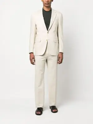 Canali Single-breasted Wool-linen Blazer