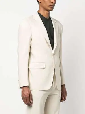 Canali Single-breasted Wool-linen Blazer