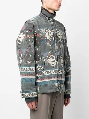 Sacai Slogan-print Bomber Jacket