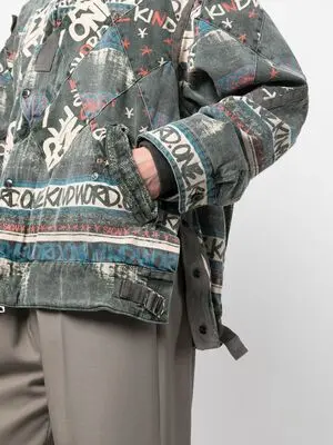 Sacai Slogan-print Bomber Jacket