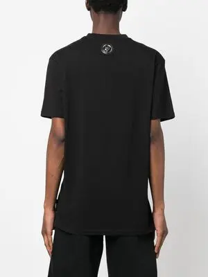 PLEIN SPORT Crew Neck Logo-print T-shirt - Black