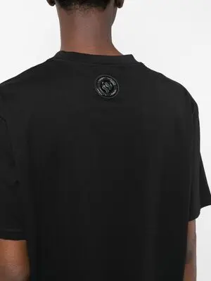 PLEIN SPORT Crew Neck Logo-print T-shirt - Black