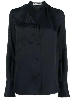 JIL SANDER Button-front Satin Shirt