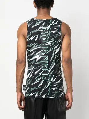 PLEIN SPORT Logo-print Tank Top