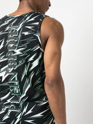 PLEIN SPORT Logo-print Tank Top