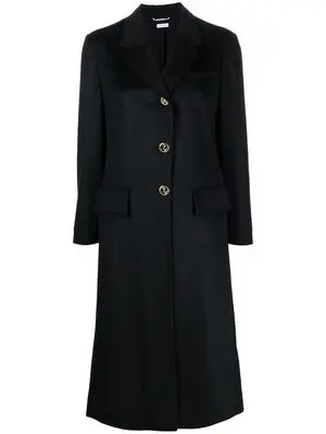 Thom Browne Wide-lapel Single-breasted Overcoat - Blue