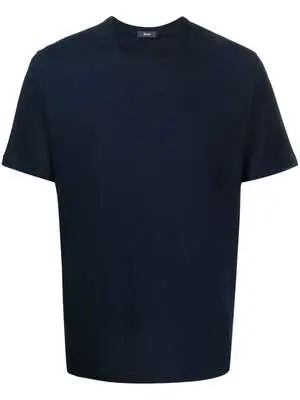 Herno Crew-neck Short-sleeve T-shirt - Blue