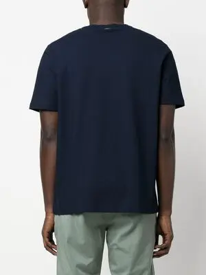 Herno Crew-neck Short-sleeve T-shirt - Blue