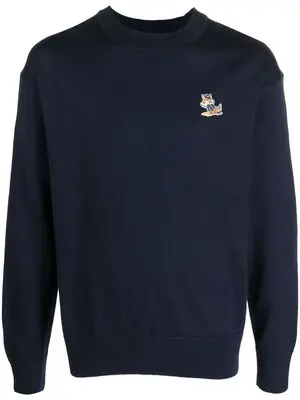 Men's Maison Kitsune Navy Kitsun