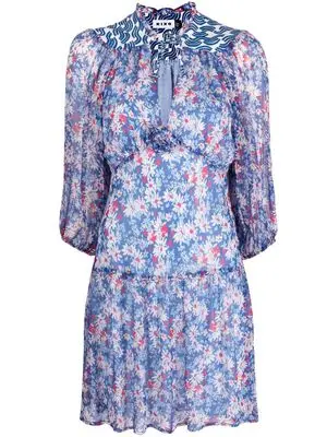 Rixo Floral-print Short Dress