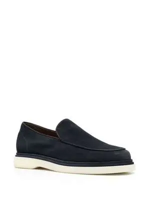 Fratelli Rossetti Calf-suede Slip-on Loafers - Blue