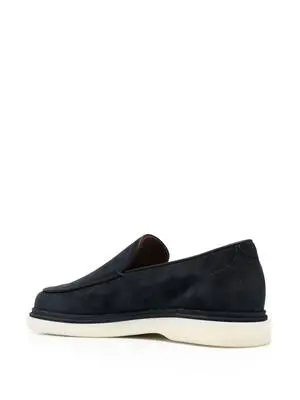 Fratelli Rossetti Calf-suede Slip-on Loafers - Blue