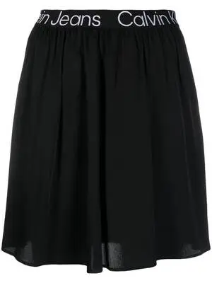 Calvin Klein Logo-waist Mini Skirt