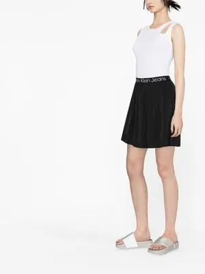 Calvin Klein Logo-waist Mini Skirt