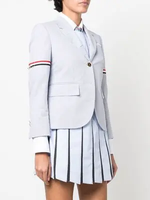 Thom Browne Vertical Stripe Single-breasted Blazer