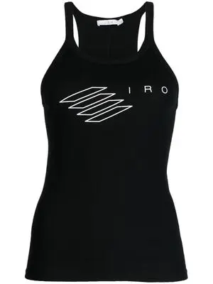 IRO PARIS Logo-print Tank Top - Black