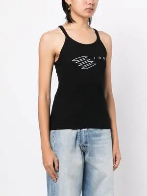 IRO PARIS Logo-print Tank Top - Black