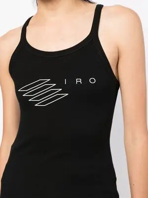 IRO PARIS Logo-print Tank Top - Black