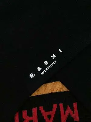 Marni Contrast-trim Logo Socks