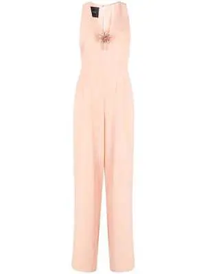 Pinko Flower Appliqué Jumpsuit - Pink
