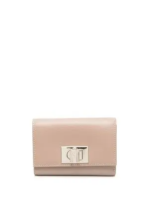 Furla Twist-lock Logo-plaque Wallet - Neutrals