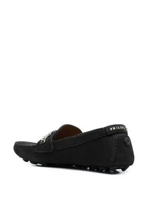 Philipp Plein Logo-plaque Leather Loafers