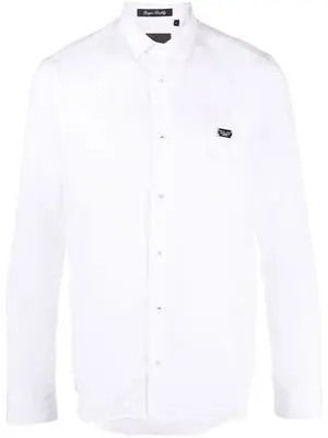 Philipp Plein Gothic Banner Long-sleeve Shirt