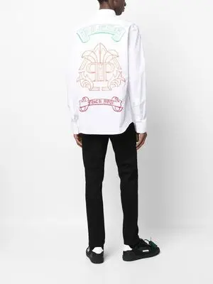 Philipp Plein Gothic Banner Long-sleeve Shirt