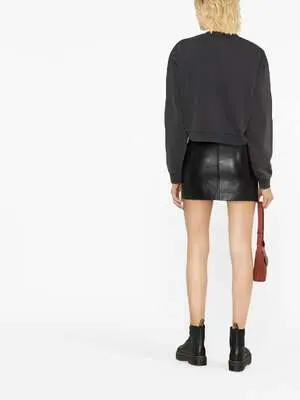 Maje Button-detail Mini Skirt