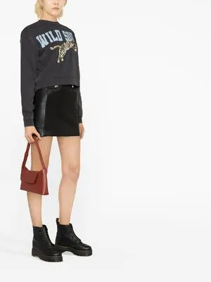 Maje Button-detail Mini Skirt
