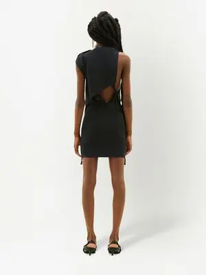 COURREGES Cut-out Mini Dress - Black