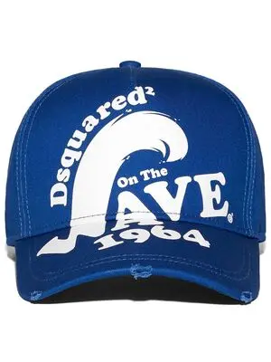 Dsquared2 Cotton Logo Print Baseball Cap