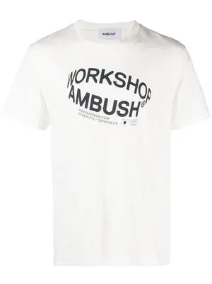 AMBUSH Logo-print Cotton T-shirt - White