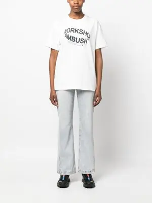 AMBUSH Logo-print Cotton T-shirt - White