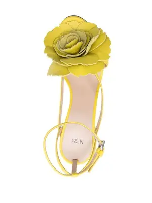 N°21 110mm Rose-embellished Sandals