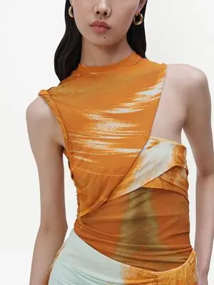 Simkhai Terra Marble-print Top