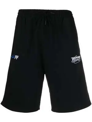 Off-White Cotton Track Shorts