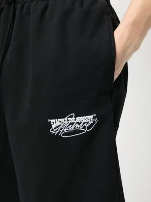 Off-White Cotton Track Shorts