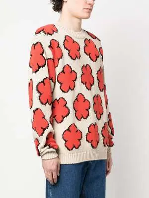 Kenzo Boke Flower Cotton Jumper - Neutrals