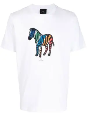 Paul Smith Zebra-logo T-shirt - White