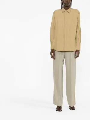 DION LEE Contrast Stitching Shirt Jacket