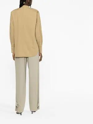 DION LEE Contrast Stitching Shirt Jacket