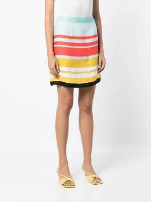 BAMBAH Stripe-print Mini Skirt