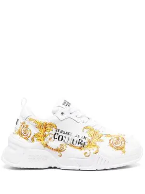 Versace Logo-print Sneakers - White