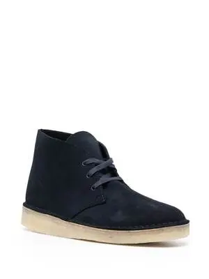 Clarks Suede Lace-up Boots - Blue