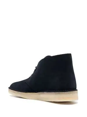 Clarks Suede Lace-up Boots - Blue